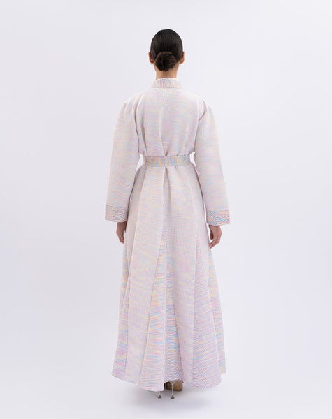 Shimmery rainbow dotted abaya – maeva